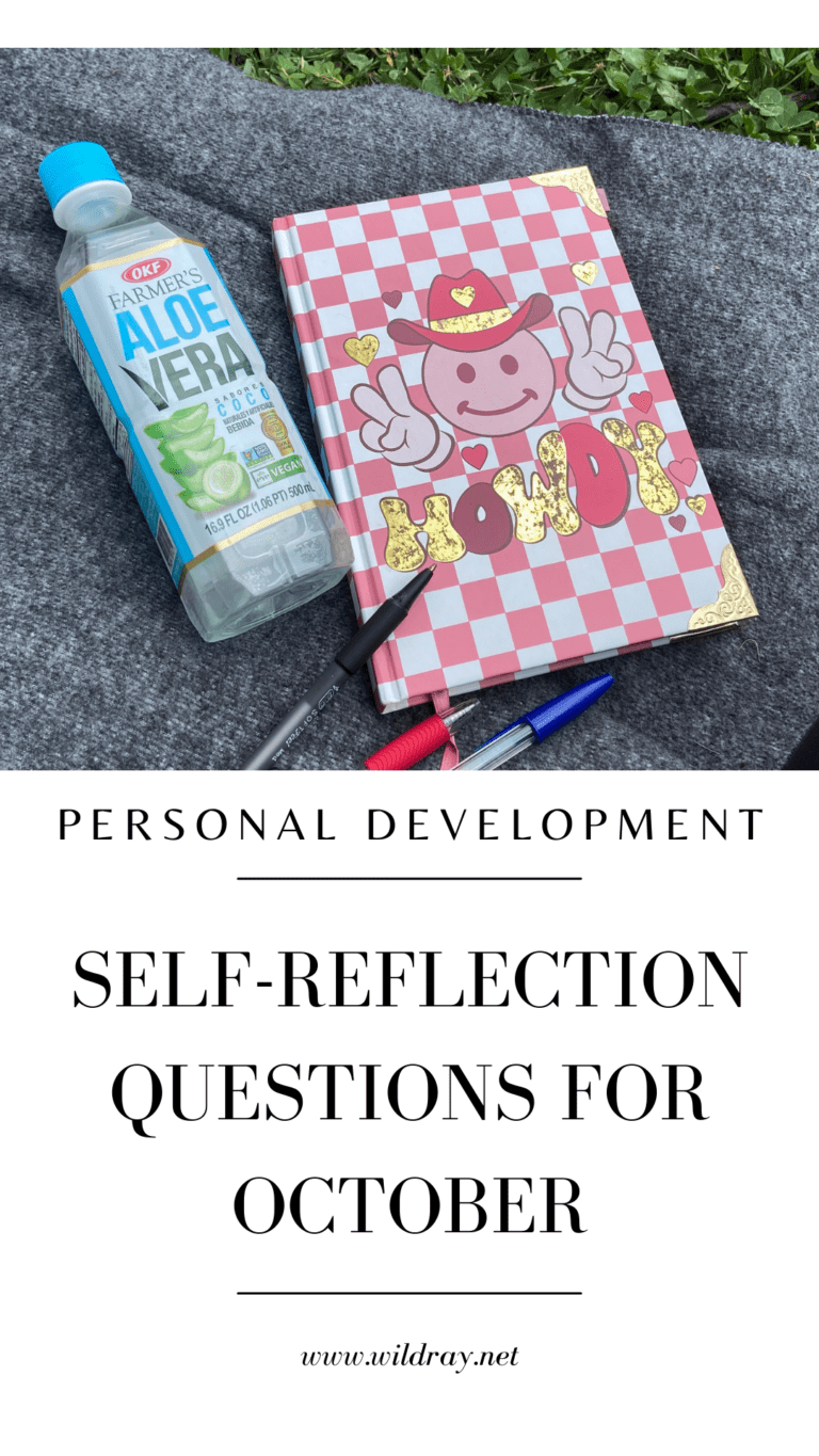 31 self-reflection questions for October | WILD RAY